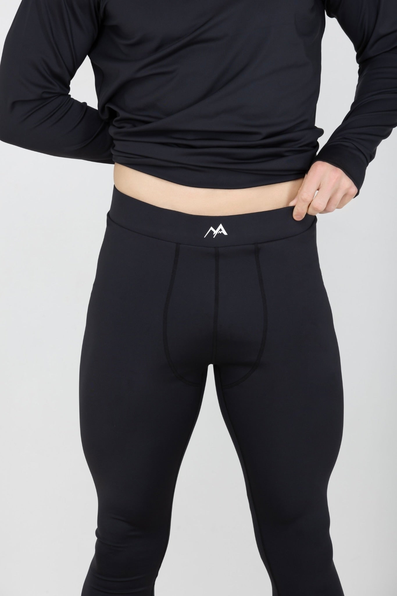 Men's Thermal Base Layer Pant Black - Arctic Eco-Sno