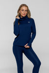 Women's Base Layer Top Night Sky Navy - Arctic Eco-Sno